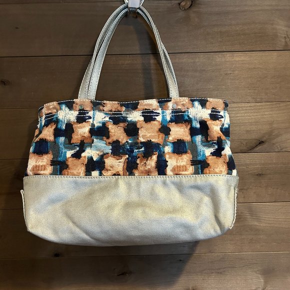 Anthropologie | Bags | Miss Albright Anthro Watercolor Metallic Canvas ...